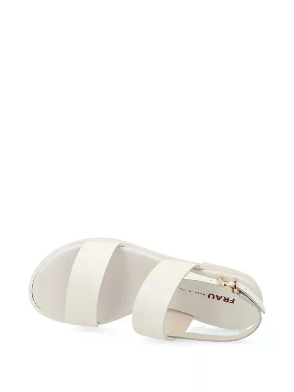 FRAU Double-strap Leather Sandals - Neutrals