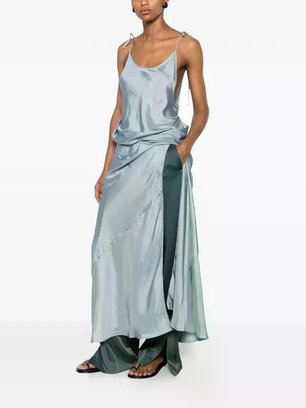 SYSTEM Maxi Dress With Tie-fastening Shoulders