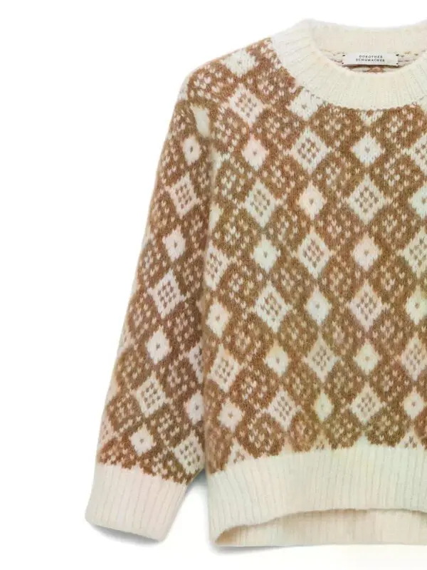 Dorothee Schumacher Argyle Pattern Sweater