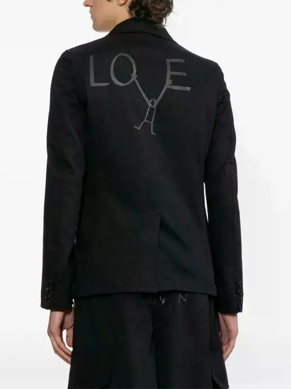 Comme Des Garçons Graphic-print Blazer