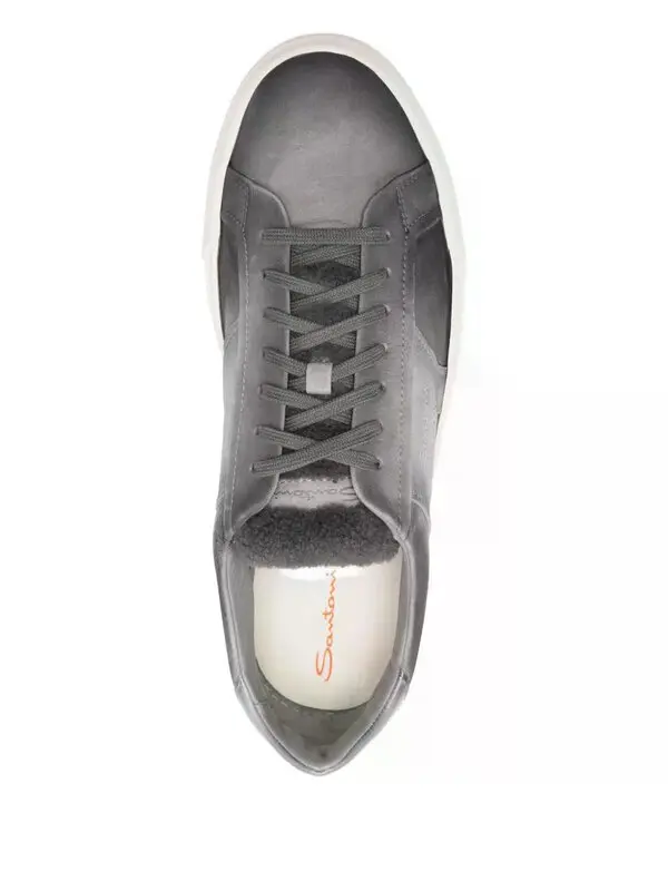 Santoni Panelled Sneakers