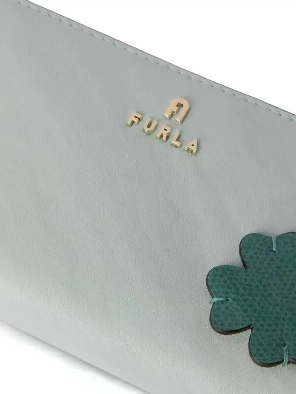 Furla Camelia Large Flower-patch Wallet - Blue
