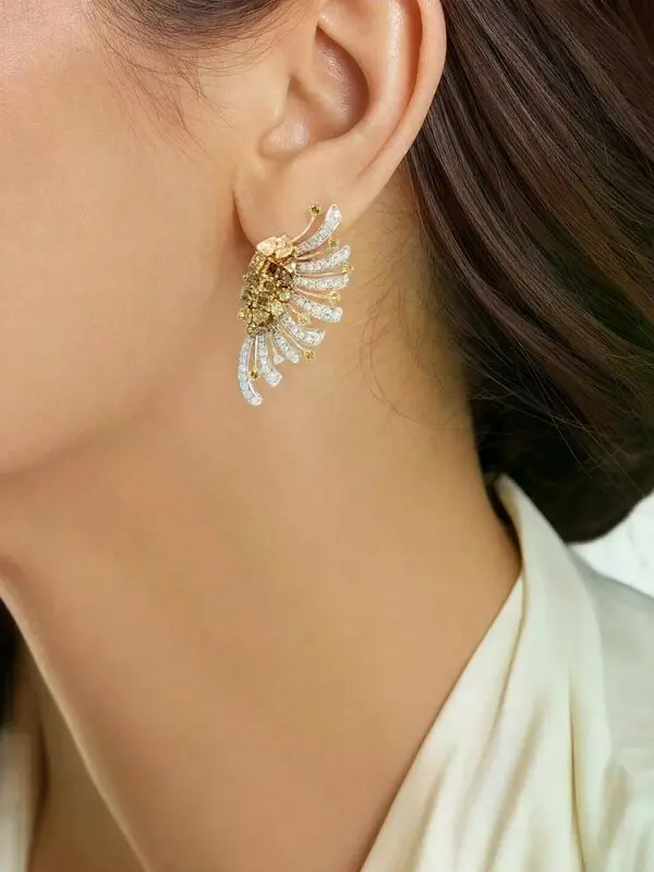 HYT JEWELRY Fan Diamond Earrings