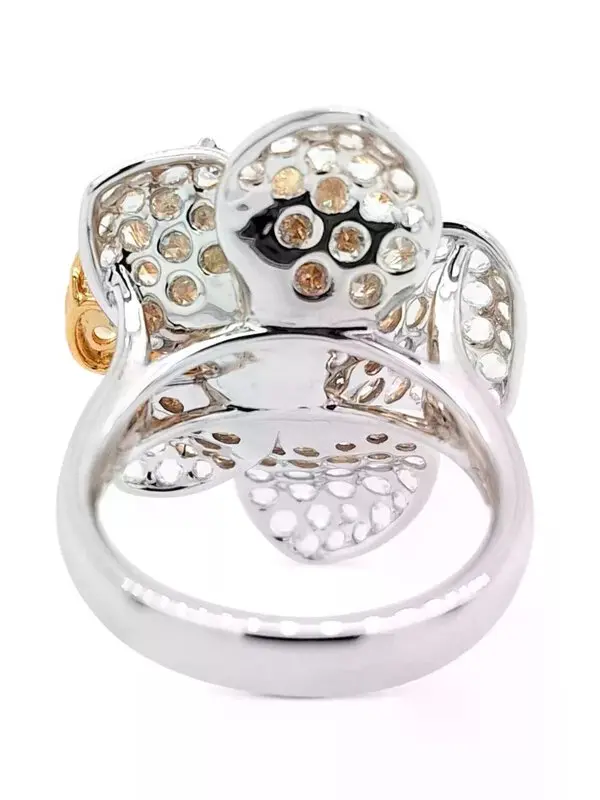 HYT JEWELRY Multi-cut Diamond Floral Motif Ring