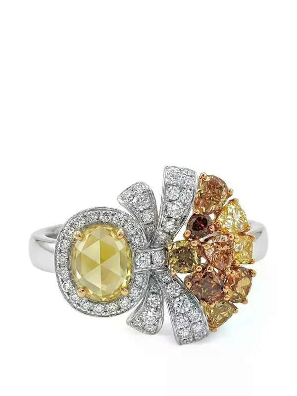 HYT JEWELRY Bow Diamond Ring - Silver