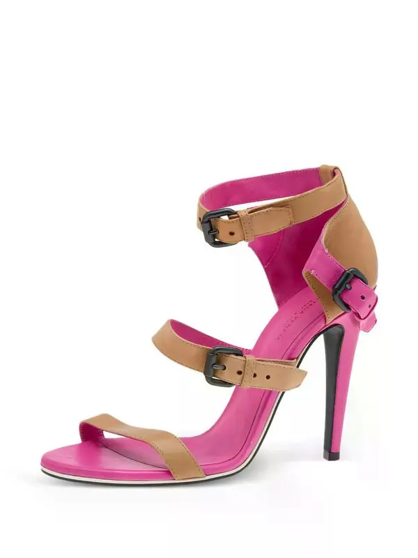 Bottega Veneta Buckled Ankle-strap Sandals - Neutrals