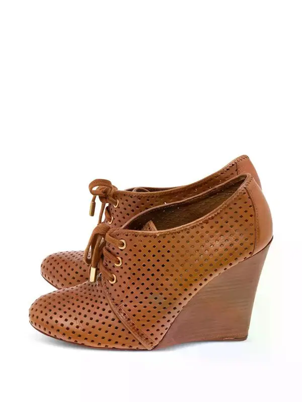Tory Burch Perforated Wedge Sneakers