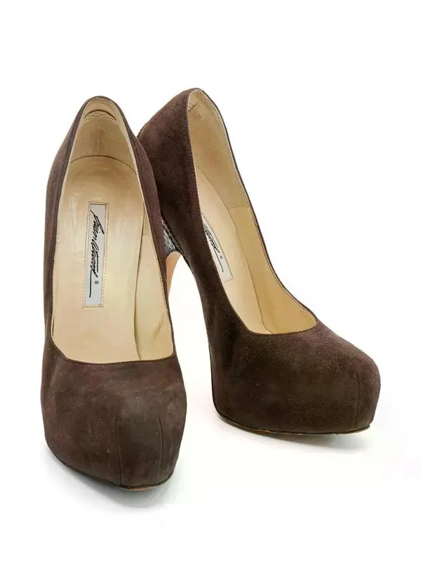 Brian Atwood Suede Platform Pumps