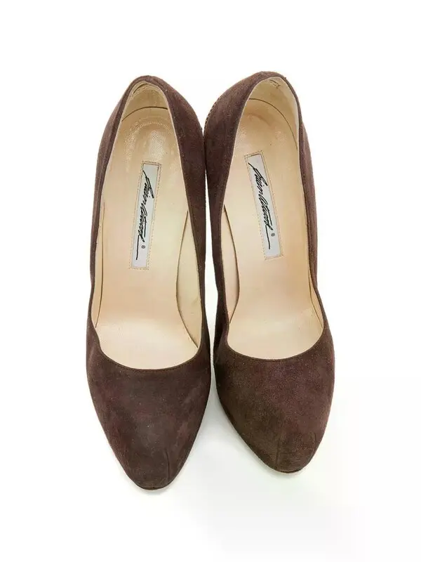 Brian Atwood Suede Platform Pumps