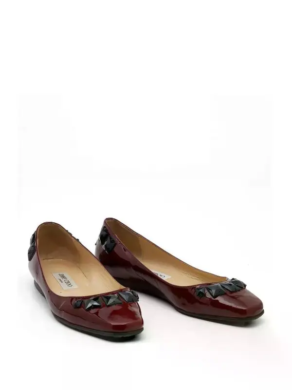JIMMY CHOO Watson Crystal-embellished Ballet Flats