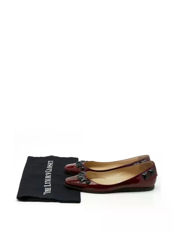 JIMMY CHOO Watson Crystal-embellished Ballet Flats