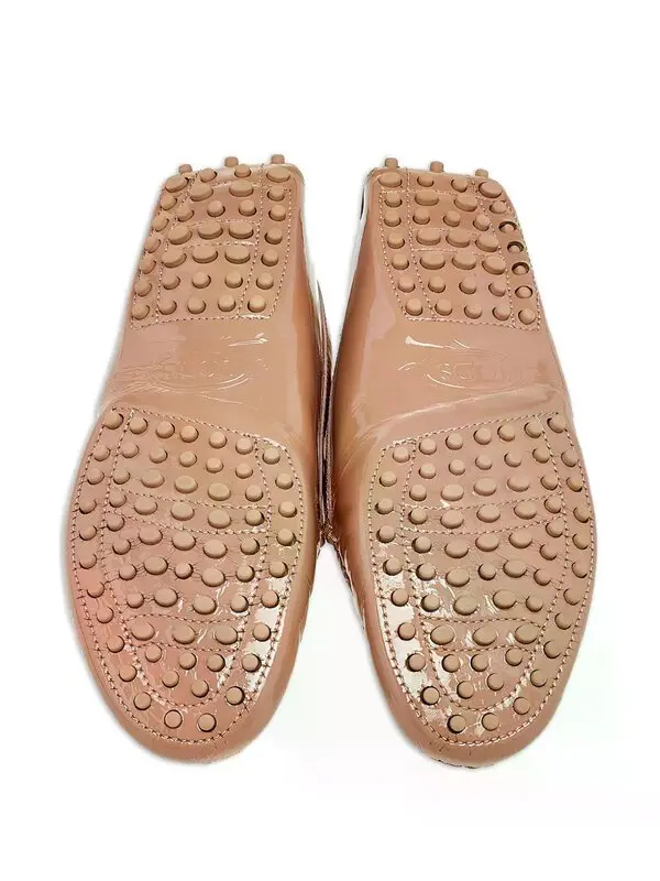 TOD'S Patent Leather Logo Bit Loafers