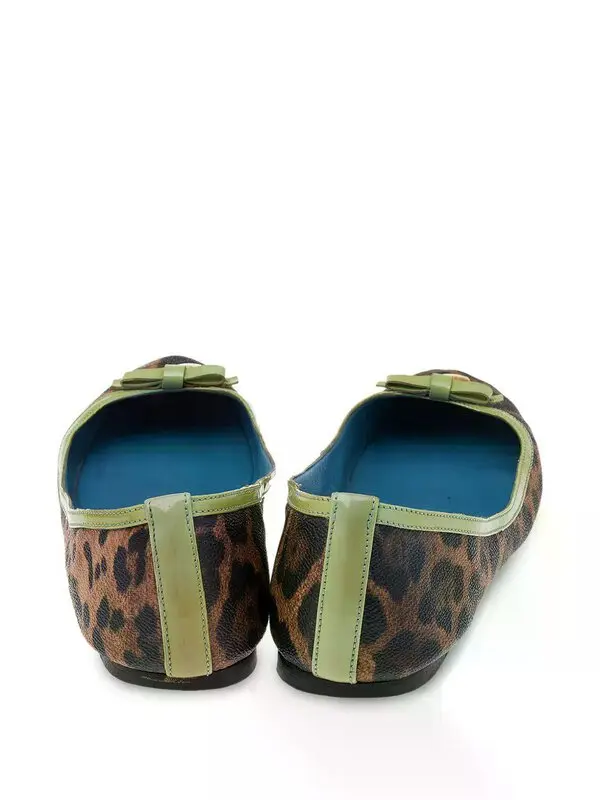Dolce & Gabbana Leopard-print Bow Ballet Flats