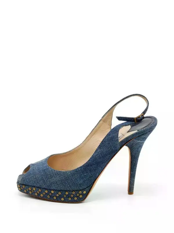 JIMMY CHOO Studded Peep-toe Heeled Sandals