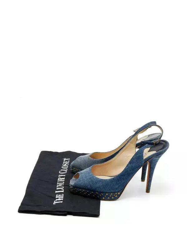 JIMMY CHOO Studded Peep-toe Heeled Sandals