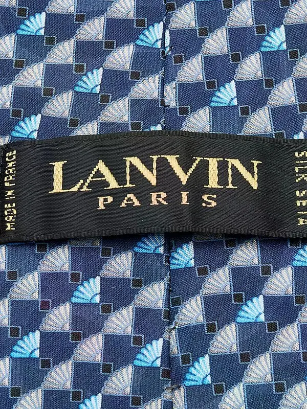 LANVIN Printed Silk Tie