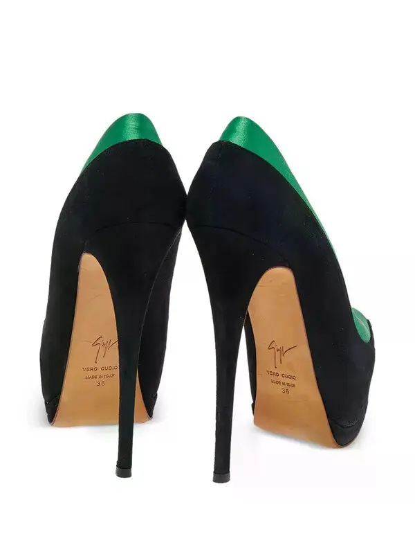 GIUSEPPE ZANOTTI Peep-toe Platform Pumps - Black
