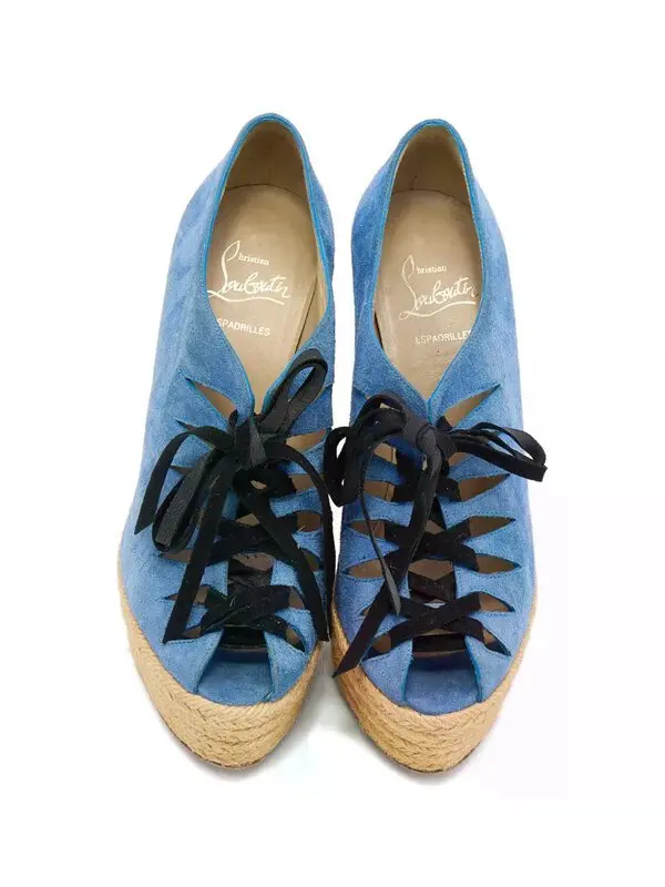 CHRISTIAN LOUBOUTIN Wedge Espadrille Sandals