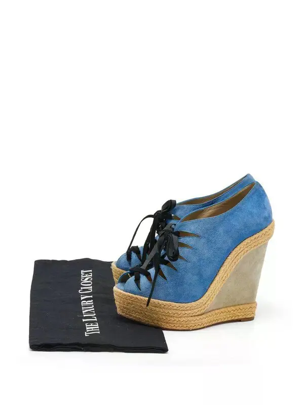 CHRISTIAN LOUBOUTIN Wedge Espadrille Sandals