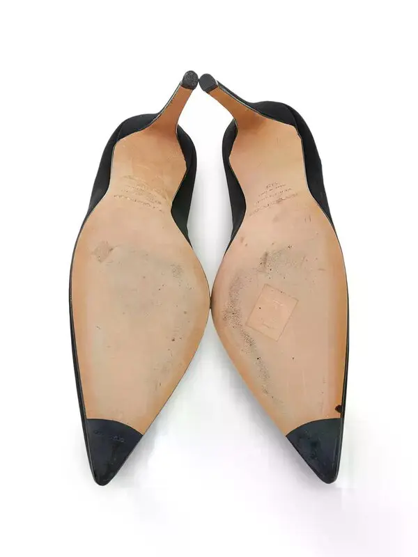 SERGIO ROSSI Leather Disc-embellished Stiletto Pumps