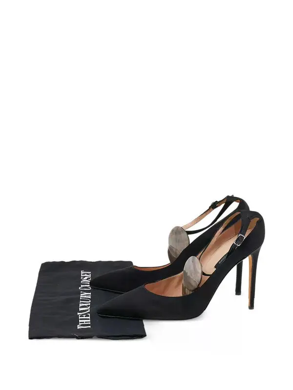 SERGIO ROSSI Leather Disc-embellished Stiletto Pumps