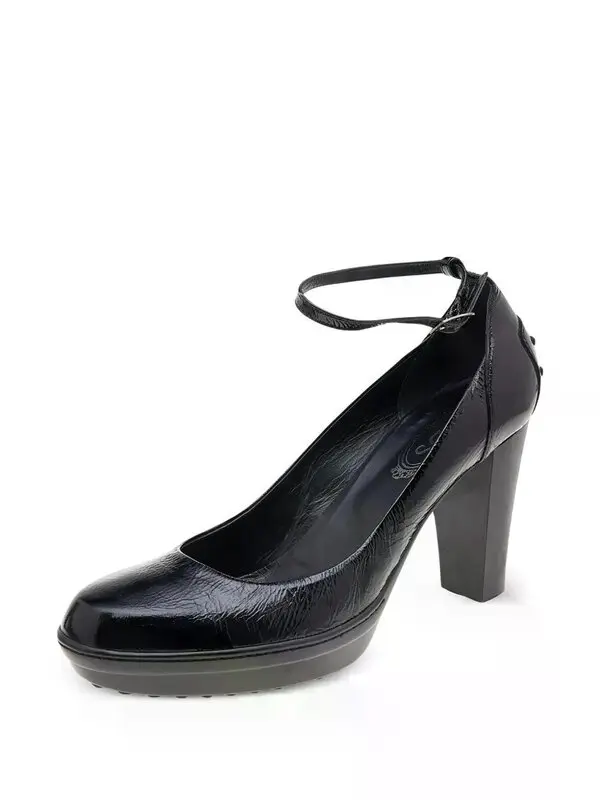 TOD'S Patent Leather Buckle-strap Pumps