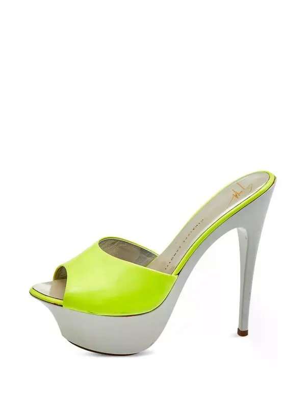 GIUSEPPE ZANOTTI Patent Leather Platform Sandals