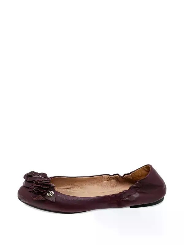 Tory Burch Floral Appliqué Ballet Flats