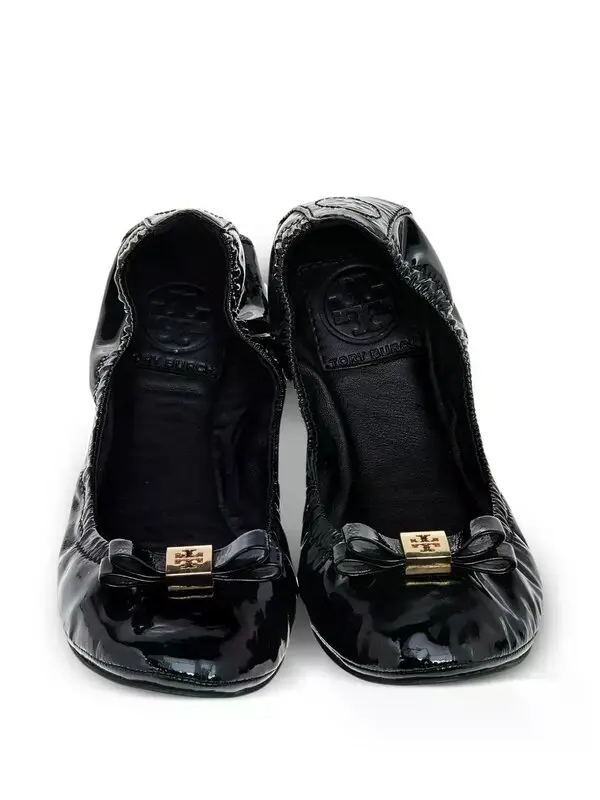 Tory Burch Patent Leather Scrunch Ballet Flats