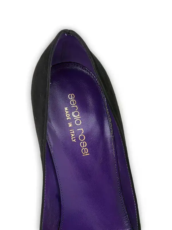 SERGIO ROSSI Suede Platform Pumps