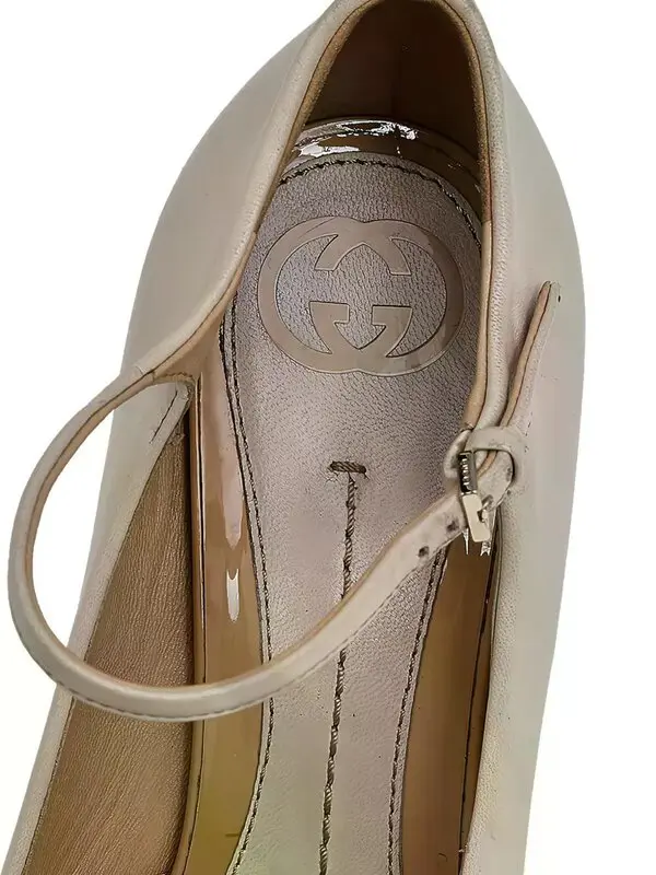 Gucci Patent Leather Wedge Sandals