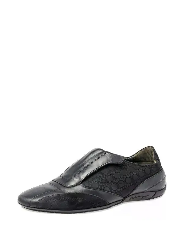 FERRAGAMO Gancini Canvas Slip-on Sneakers