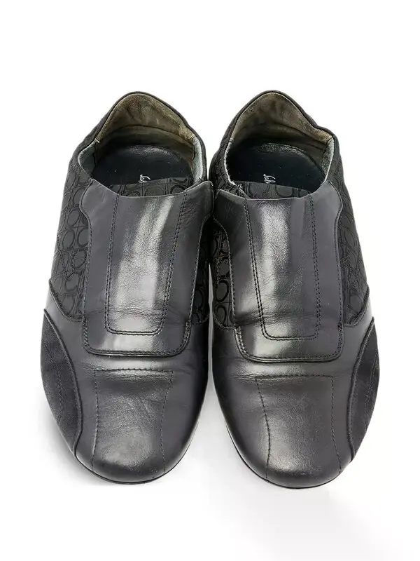 FERRAGAMO Gancini Canvas Slip-on Sneakers