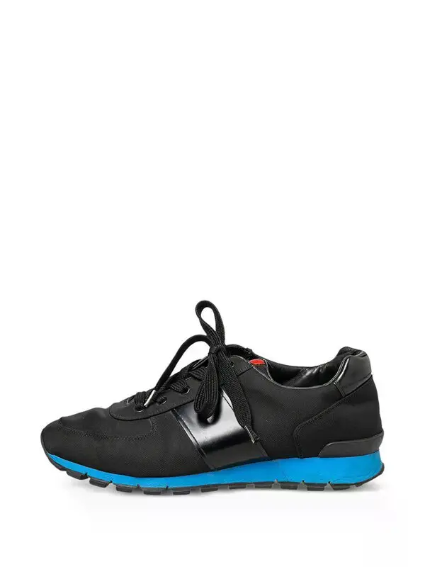 Prada Leather Panel Sport Low-top Sneakers