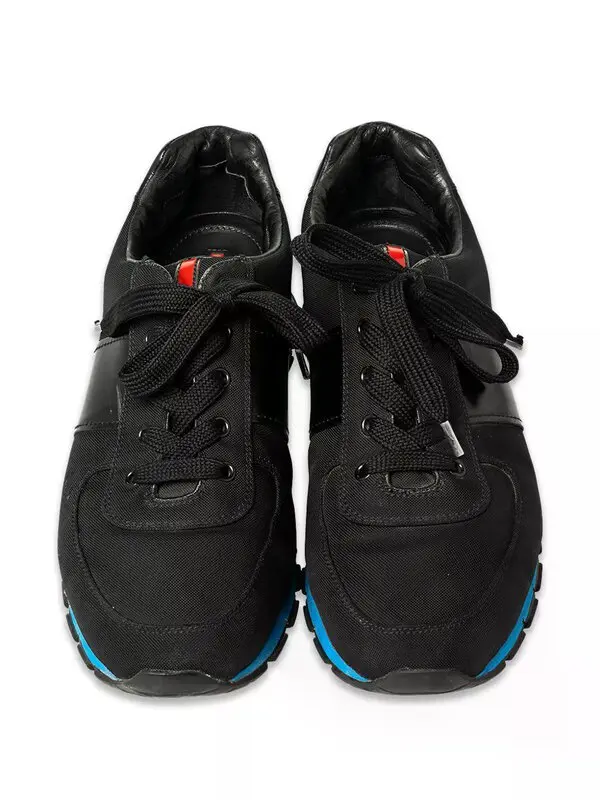 Prada Leather Panel Sport Low-top Sneakers