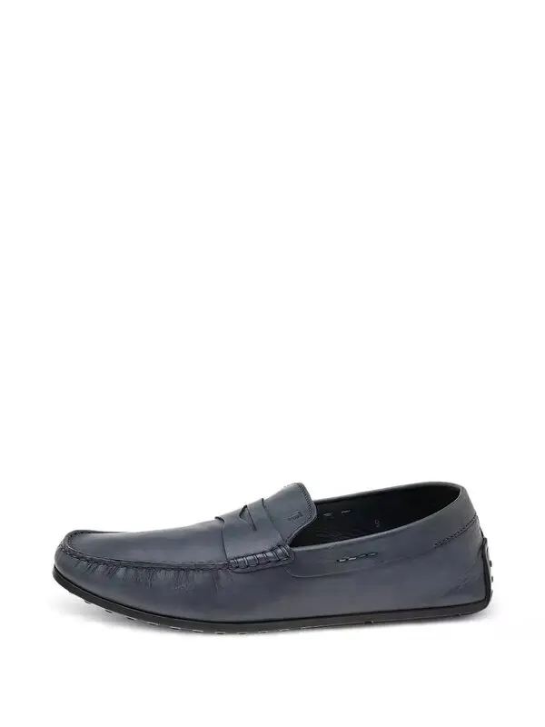 TOD'S Leather Penny Strap Loafers