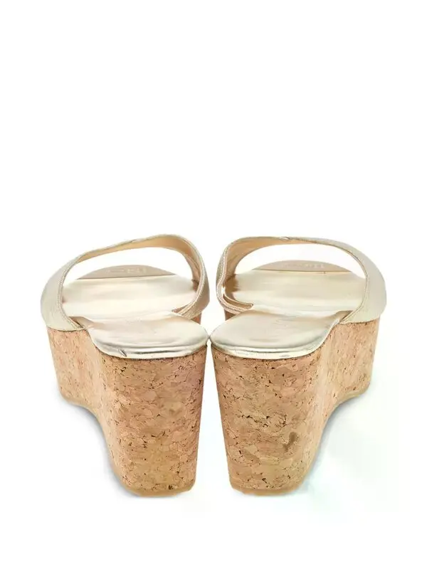 JIMMY CHOO Prima Cork Wedge Sandals