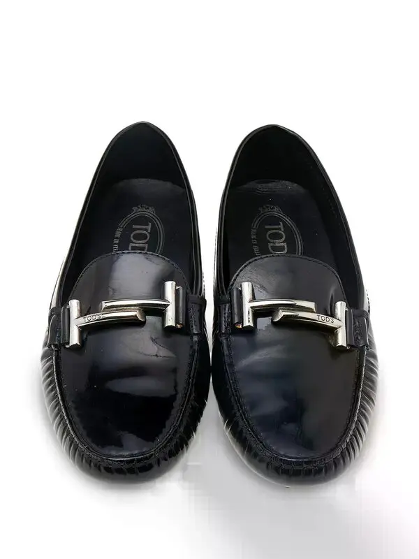 TOD'S Double T Loafers - Black