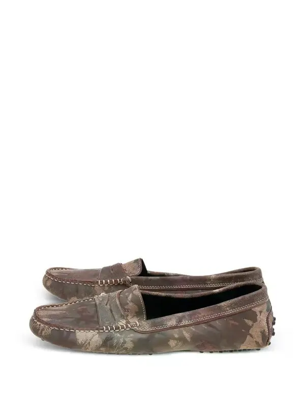 TOD'S Printed Penny Loafers