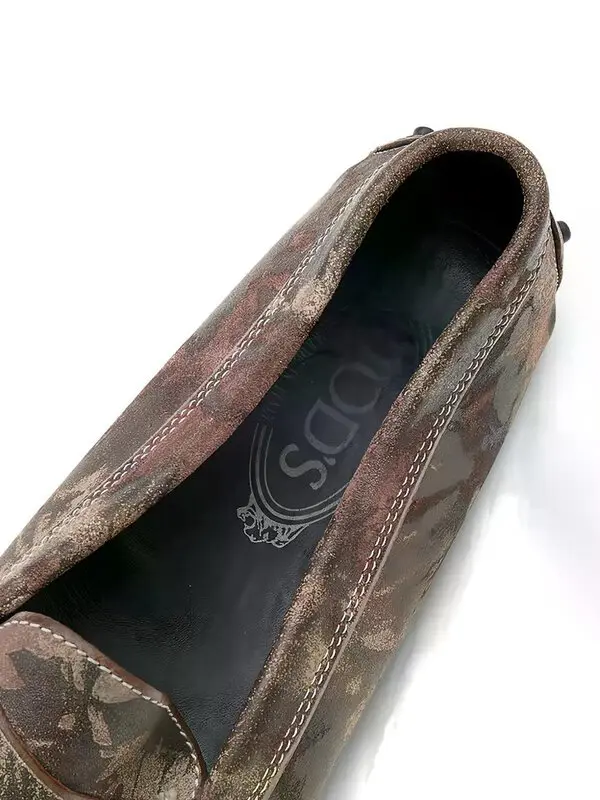 TOD'S Printed Penny Loafers