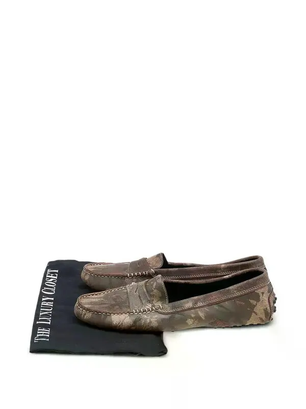 TOD'S Printed Penny Loafers