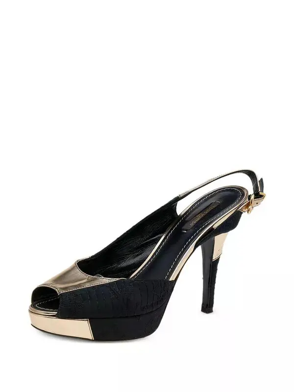 LOUIS VUITTON Motard Piccadilly Slingback Sandals