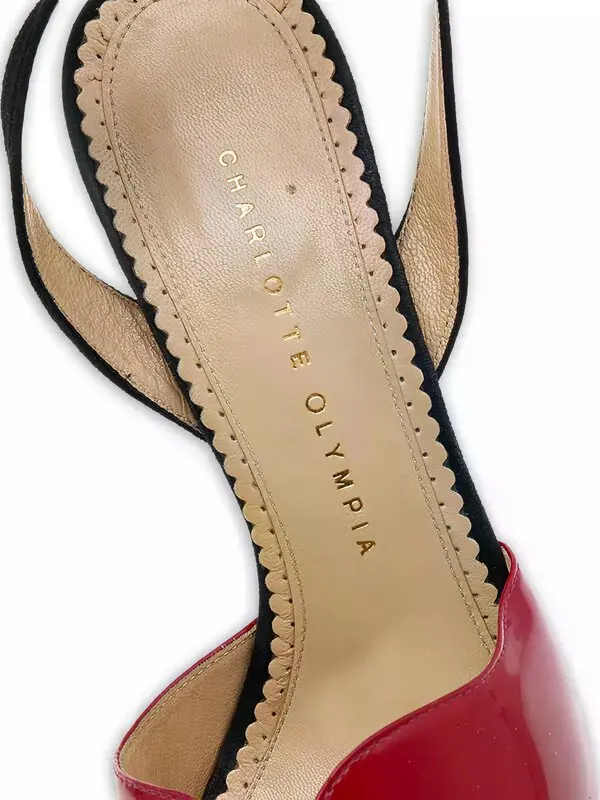 CHARLOTTE OLYMPIA Patent Leather Platform Sandals