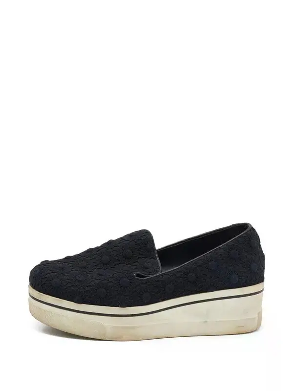 Stella McCartney Floral Crochet Platform Sneakers