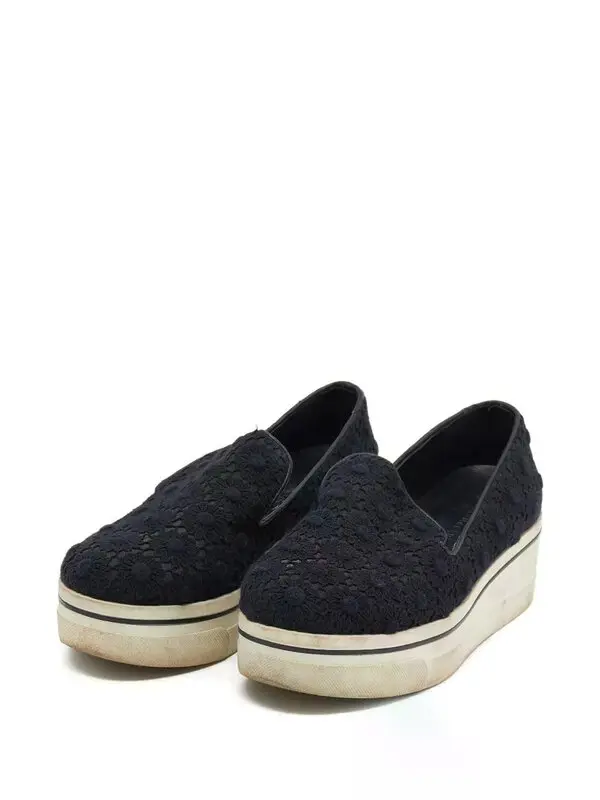 Stella McCartney Floral Crochet Platform Sneakers
