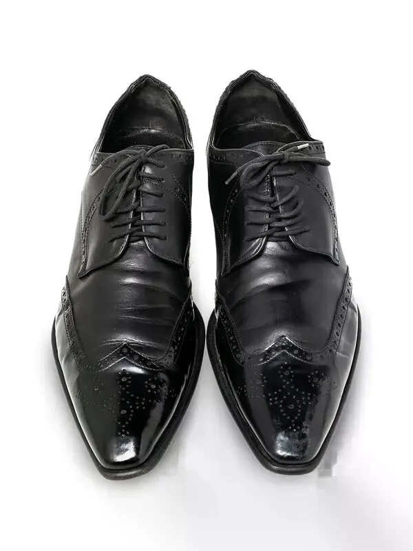 Dolce & Gabbana Leather Brogue Lace-up Derby Shoes