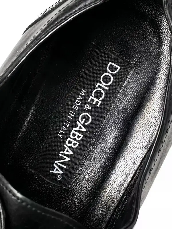 Dolce & Gabbana Leather Brogue Lace-up Derby Shoes