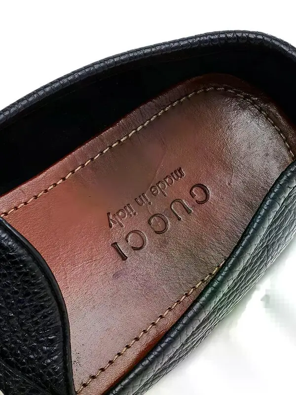 Gucci Horsebit Leather Loafers - Black