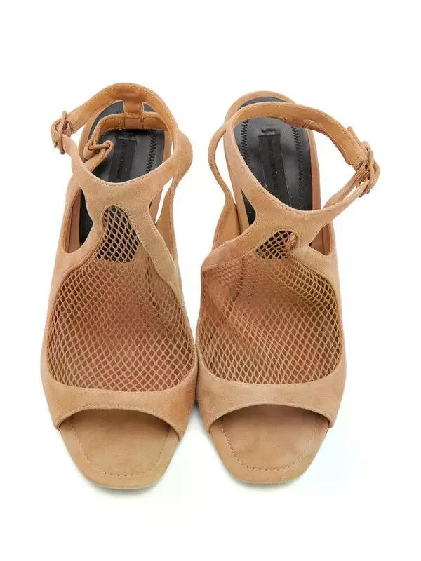Alexander Wang Piper Fishnet Heeled Sandals