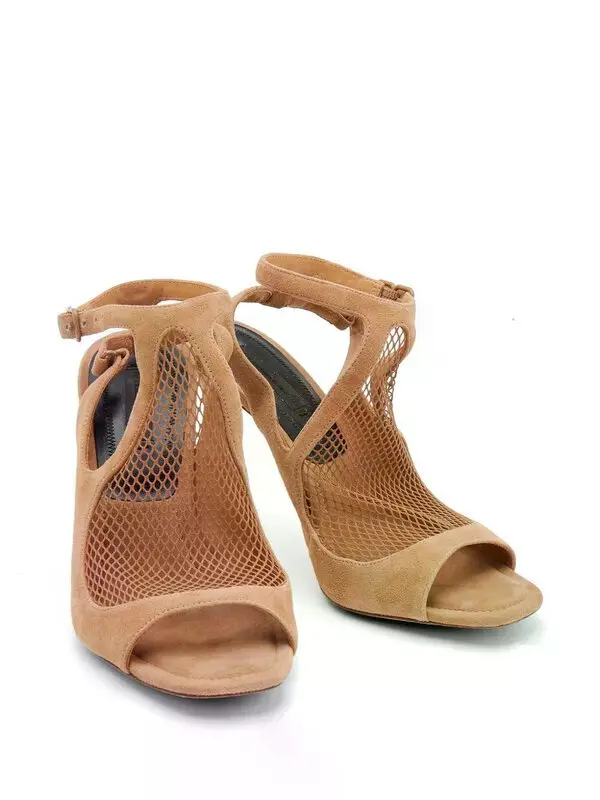 Alexander Wang Piper Fishnet Heeled Sandals